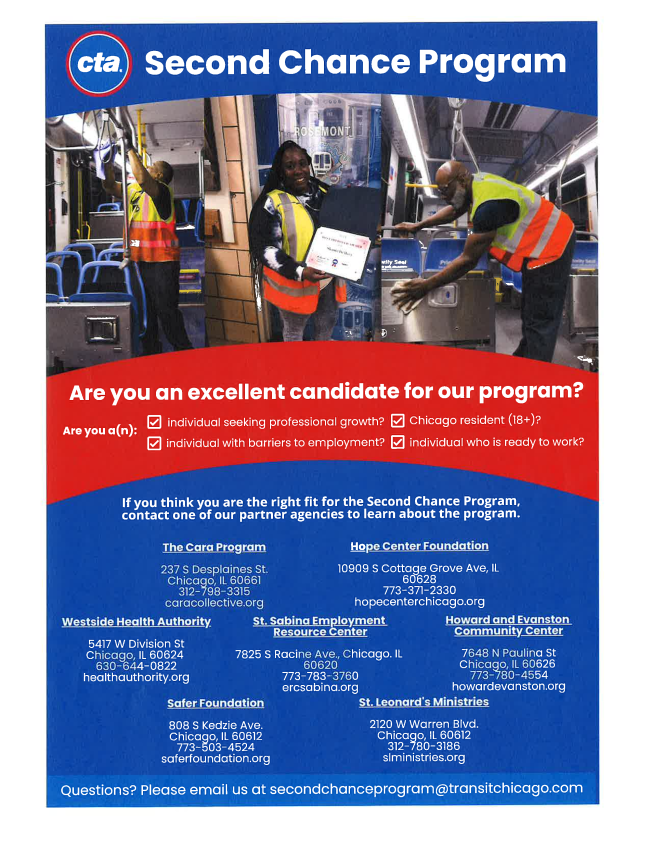 CTA 2nd Chance Program - Alderman Michelle Harris